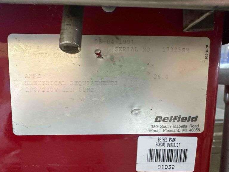 Delfield Heated Serving Counter - Serial No. 17925SM - 230V - Hostetter ...