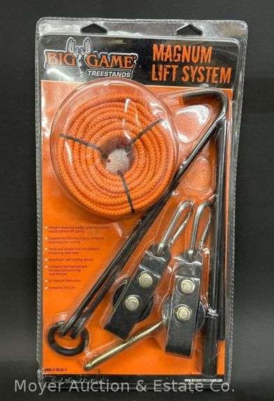 Big Game Magnum Lift System, with Stag Drag - Moyer Auction & Estate Co ...