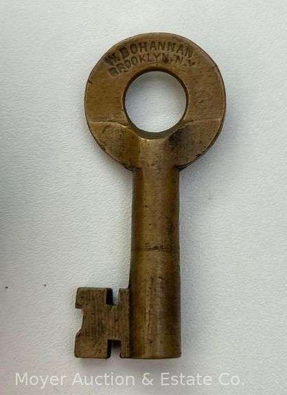 (2) Wilson Bohannan Brooklyn NY Railroad Padlocks, One With Key, 4.25"h ...