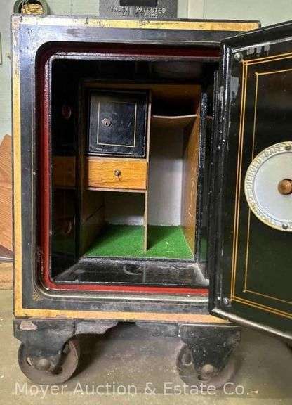 Diebold Safe and Lock Co. Floor Safe, Metal Casters, with Combination ...