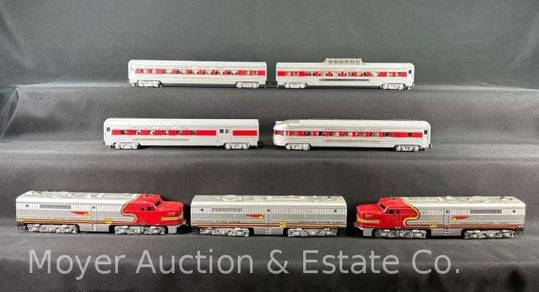 American Flyer S Gauge Santa Fe ABA Diesel Locomotive Set, with 4 ...