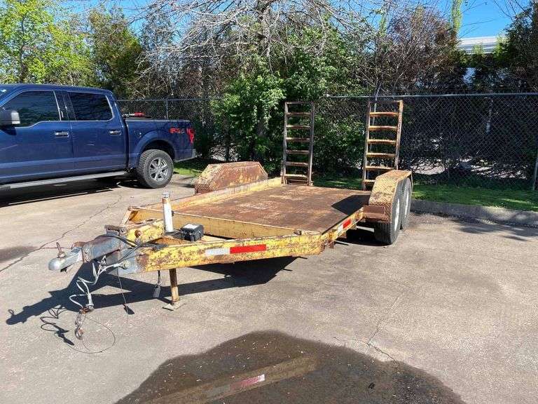 Metal Tandem Axle Equipment Trailer - 6ft wide x 12ft long - Comas ...