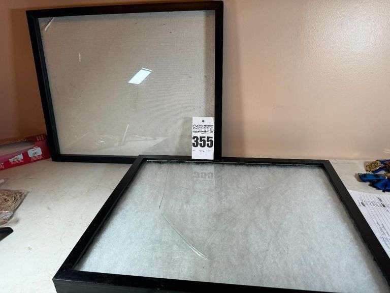 Set of 2 Display Cases, one with broken glass - Comas Montgomery Realty ...