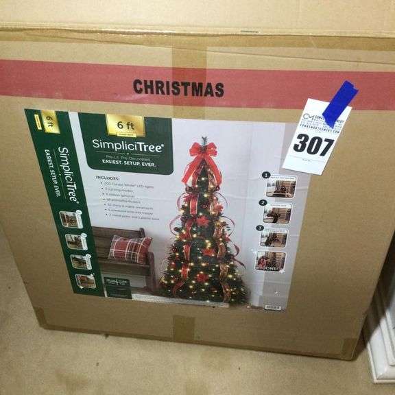 6 ft Easy Set up Christmas Tree - in original box - Comas Montgomery ...