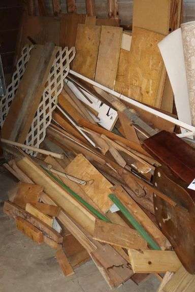 Salvage Lot #1 of variety of wood, boards, tables, scrape boards etc ...