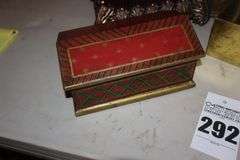 Decorative Storage Boxes - 3 gold nesting/Wood etc. - Comas Montgomery ...