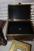 Decorative Storage Boxes - 3 gold nesting/Wood etc. - Comas Montgomery ...