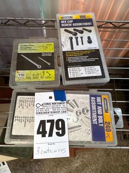 Assorted Hardware: Cotter Pins, Hex Cap Screws, Nuts, and Bolts - Comas ...