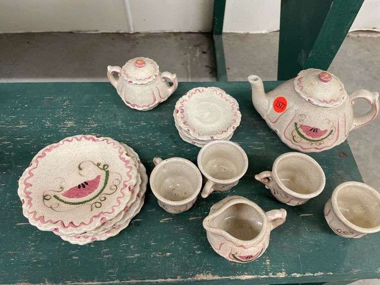 Watermelon Tea Set - Taylor Auction & Realty, Inc.