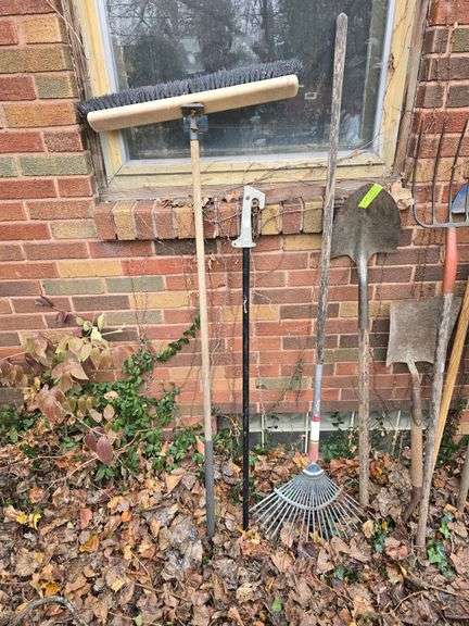 Lot of 14 Long Handled Tools - Burgess Auctions LLC