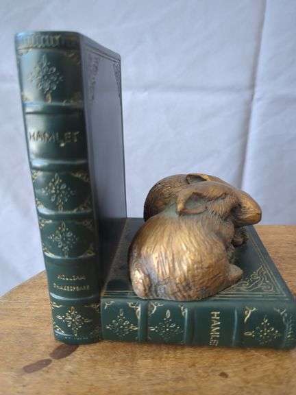 Rabbit Bookends - Burgess Auctions LLC