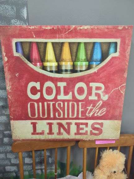 Color Outside the Line Canvas - Burgess Auctions LLC