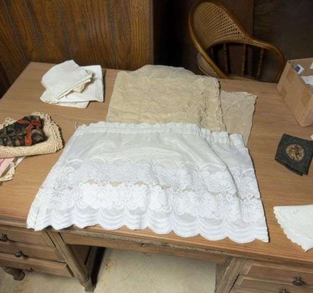 Handkerchiefs, Table Linens, and Various Fabric Pieces - West Central ...