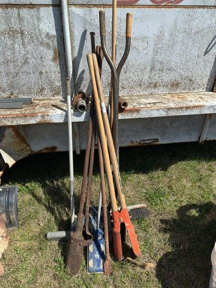 Lot of Assorted Long-Handled Tools - West Central Auction Company