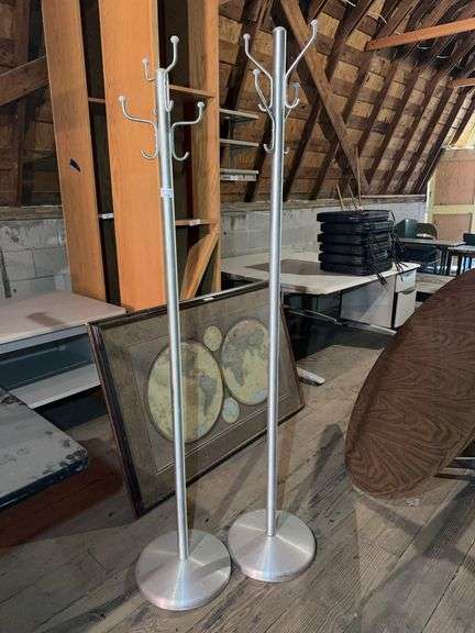 Pair of Standing Coat Racks - West Central Auction Company