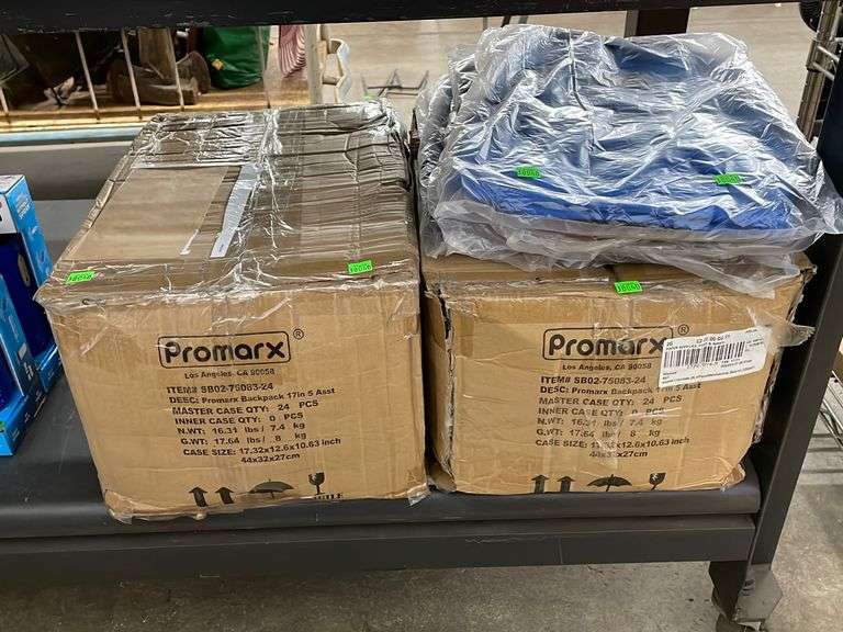 Assorted ProMarx Backpacks, 2 open boxes - Christys