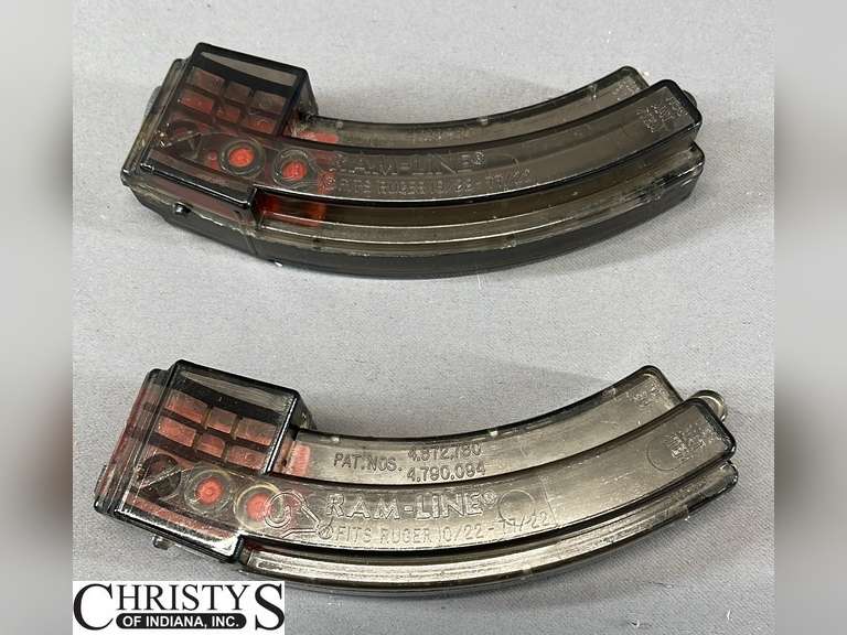 Two Ram-Line 50 Round Magazines for Ruger 10/22 - Christys