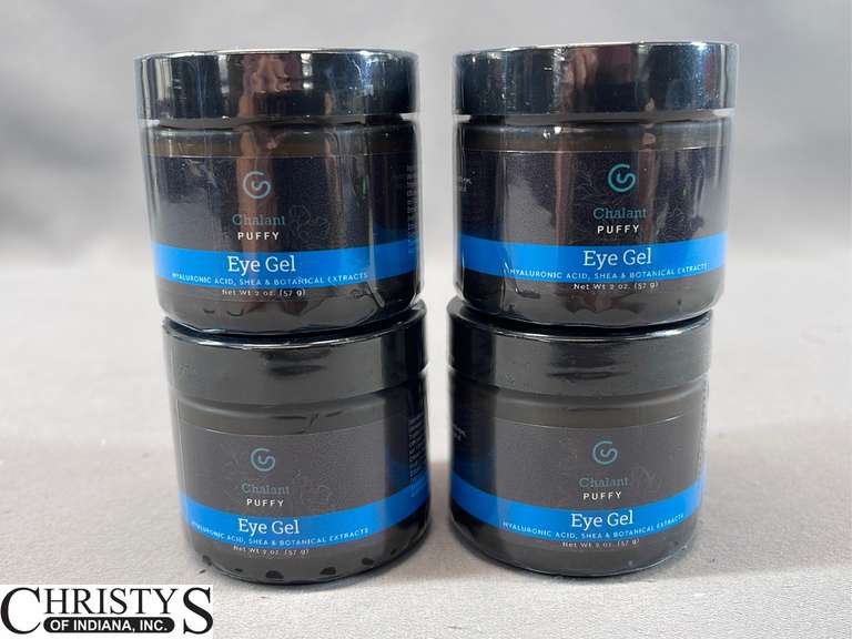 4 Unopened 2 oz. Bottles of Chalant Puffy Eye Gel. Expired. - Christys