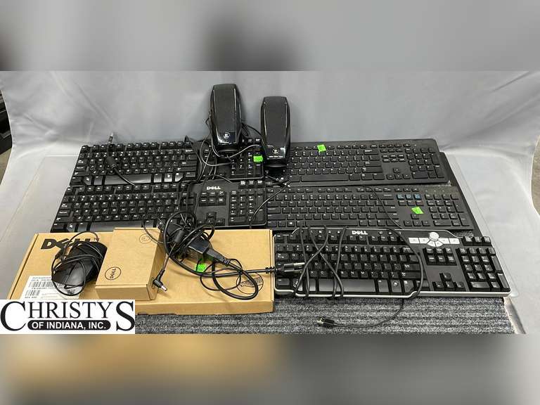 Keyboards, Speakers, Mouse Untested - Christys