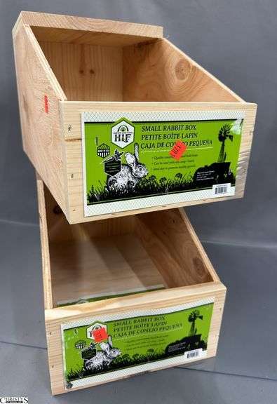2 Small Rabbit Boxes - Christys