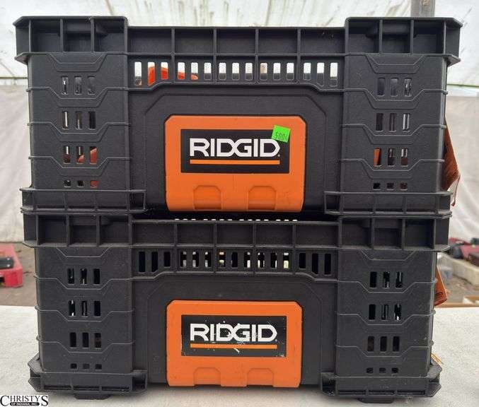 Two rigid tool stacking boxes - Christys