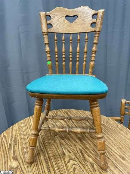 Dinaire Wooden dining table and 4 chairs 41x30" - Christys