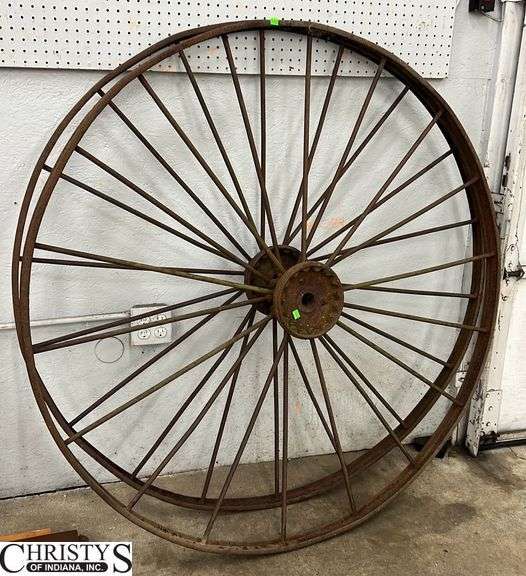 Pair of Steel Wagon Wheels 55" Round - Christys