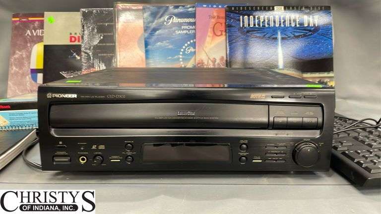 Pioneer Laser Disc Player and Discs, Keyboard, Radio Shack Phone - Christys