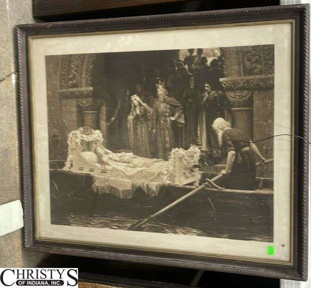 Dutch Princess in Her Death Bed Funeral Framed Art (Damage) 24"x31 ...