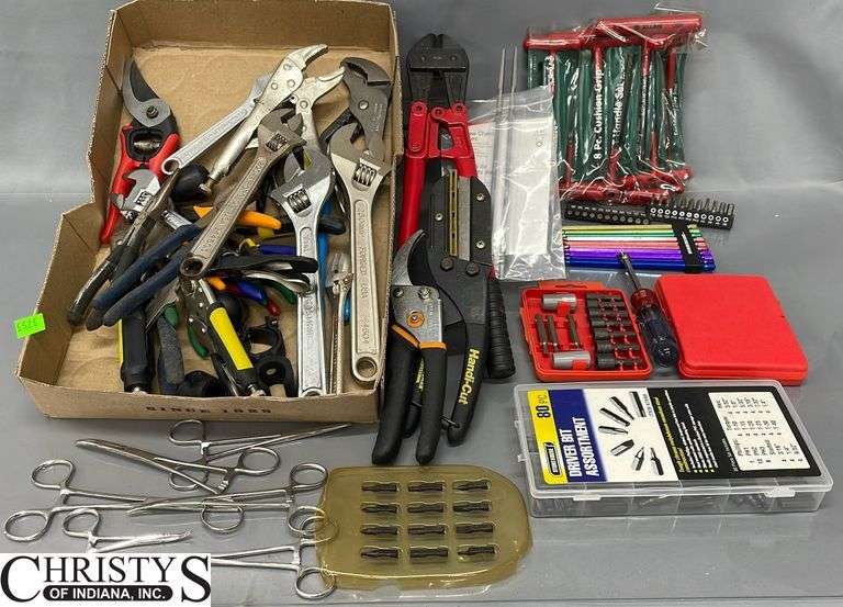 Bolt Cutters, Adj Wrenches, Alan Wrenches, Nut Drivers, Vise Grips ...
