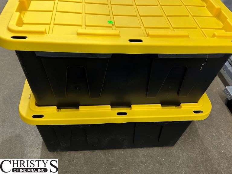 2 Tough Box 27 Gallon Totes with Lids - Christys