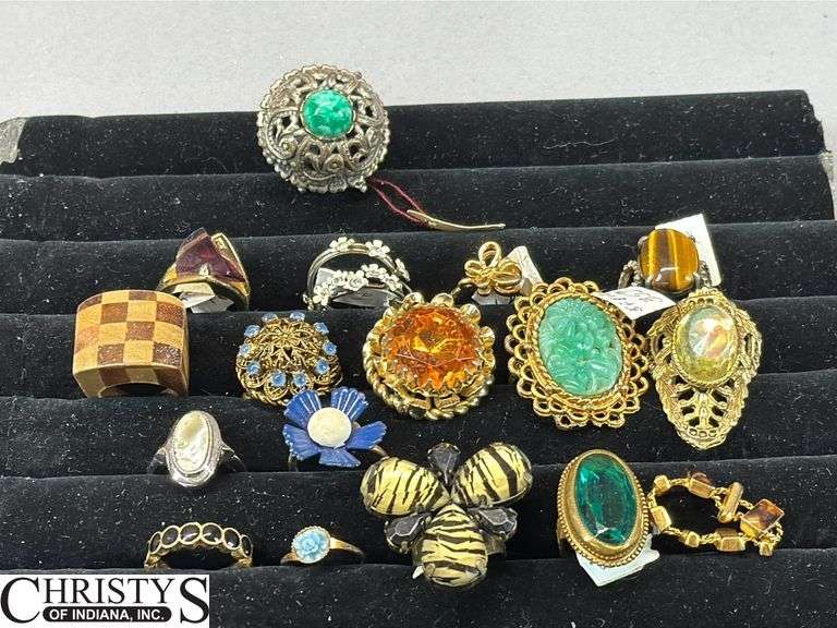 17 Costume Jewelry Rings - Christys