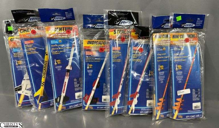 8 Estes Flying Model Rocket Kits New in Package- Crossbow SST ...