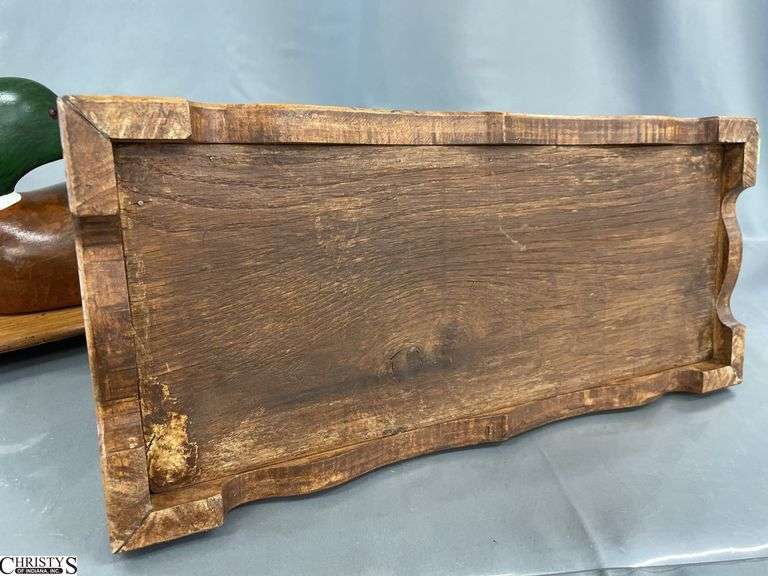 Wooden Box, 12"x7"x7" and Mallard Duck Storage - Christys