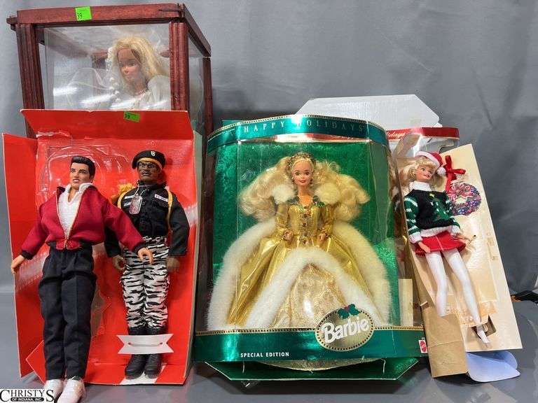 6 Barbie and Barbie-Like Figures in Boxes that are Damaged. Includes ...