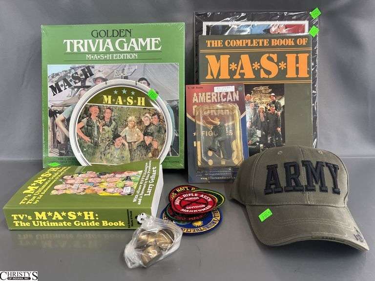 Mash, Army, NRA Jr Division Patches, Books - Christys