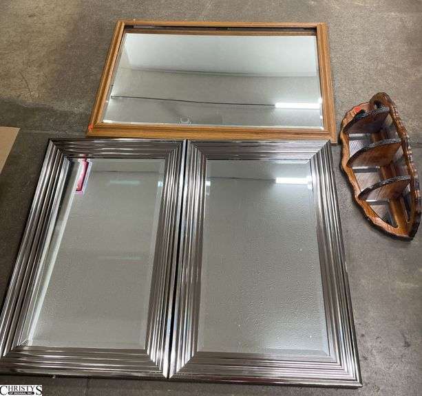 Mirrors, Mirrored Corner Shelf Largest 40x28 - Christys