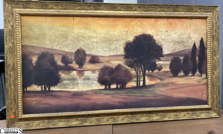 Hillside Scene Famed Print 62x35 - Christys