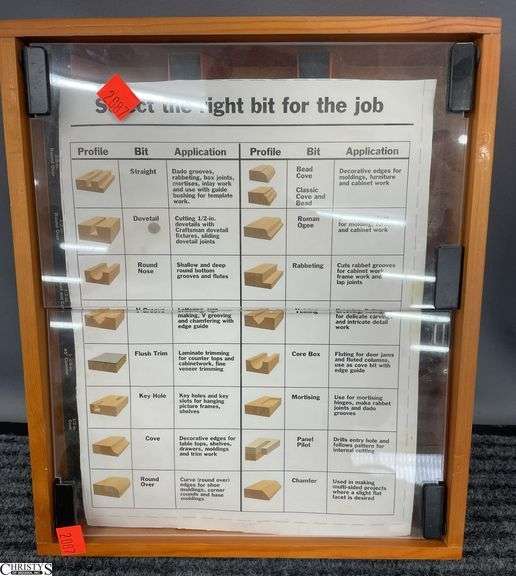 Router Bits and Display Case - Christys