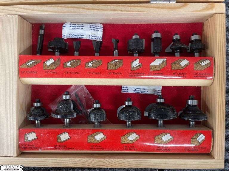 Skil Router Bit Set In Case - Christys