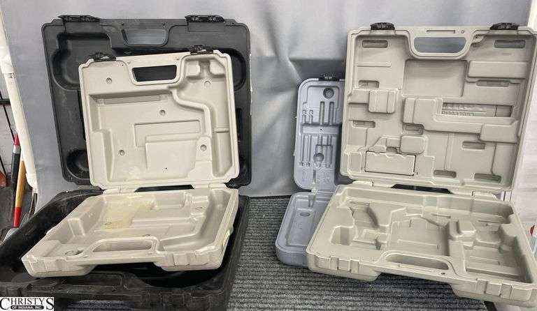 4 Empty Tool Cases Hard Shells, Kreg, Porter Cable, and OThers - Christys