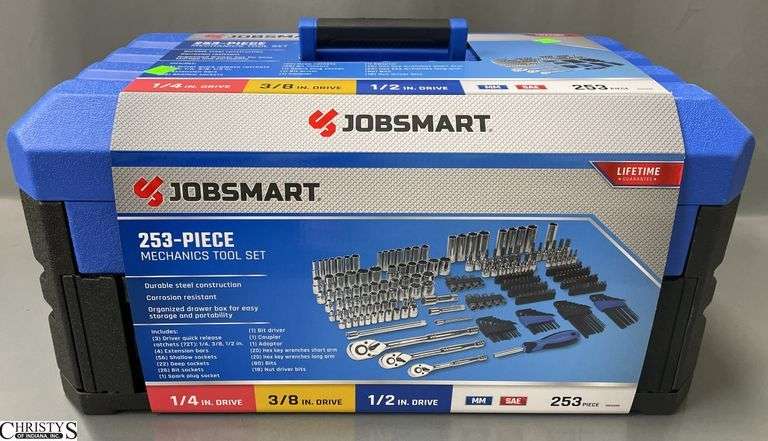 Jobsmart 253 Piece Mechanics Tool Set - Christys
