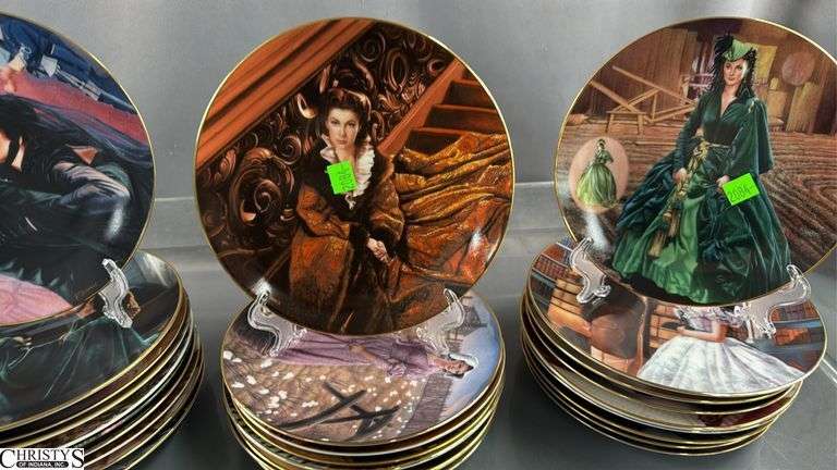27 Gone with the Wind Collector Plates 9" - Christys