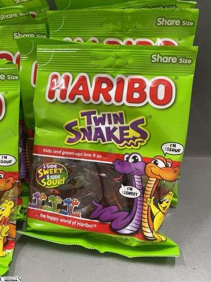 Haribo Share Size Twin Snakes Packs - Christys