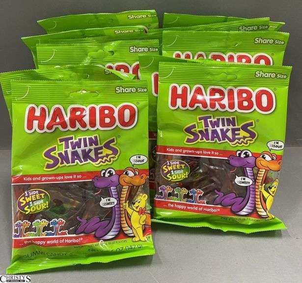 Haribo Share Size Twin Snakes Packs - Christys