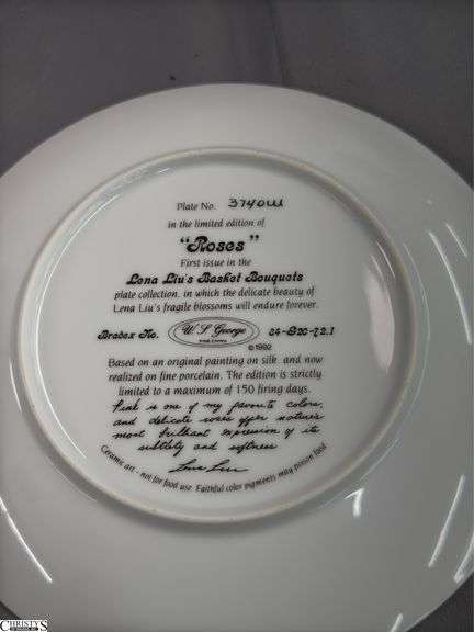 25 Collector Plates - Christys