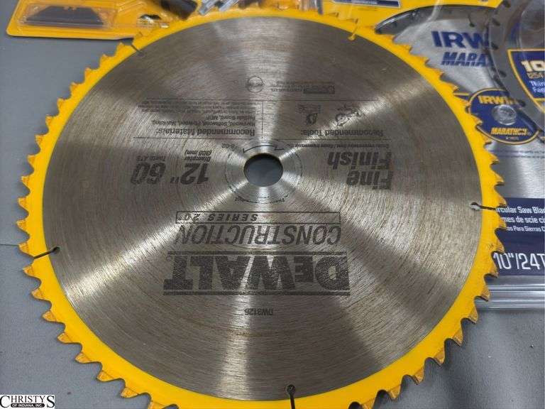Dewalt and Irwin Circular Saws, Drill Bits, Box Cutters - Christys