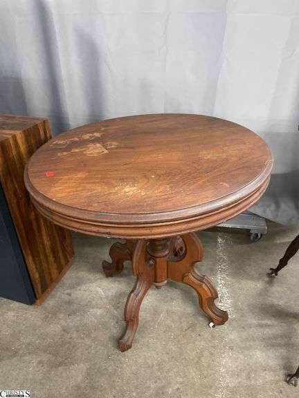 Table on Castors 29x29 Has Some Spots On Top - Christys