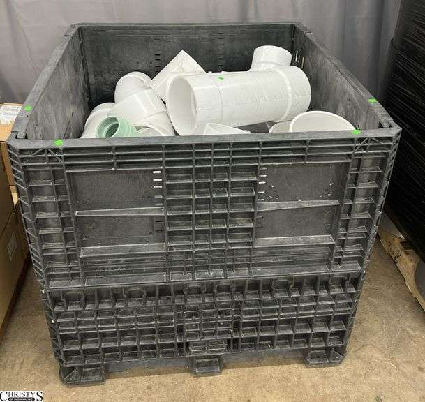 Plastic Crate 45x47x42" Tall Full Of PVC pcs - Christys