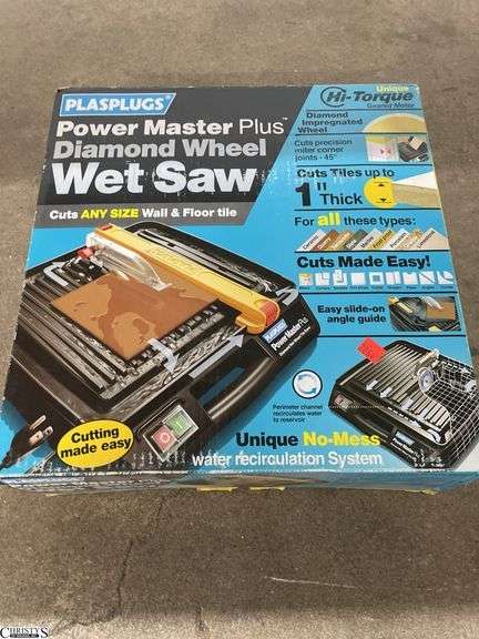 Power Master Plus Diamond Wheel Wet Saw - Christys
